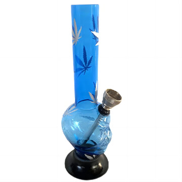 Acrylic Smalll Skull Shape Pattern Waterpipe 16cm