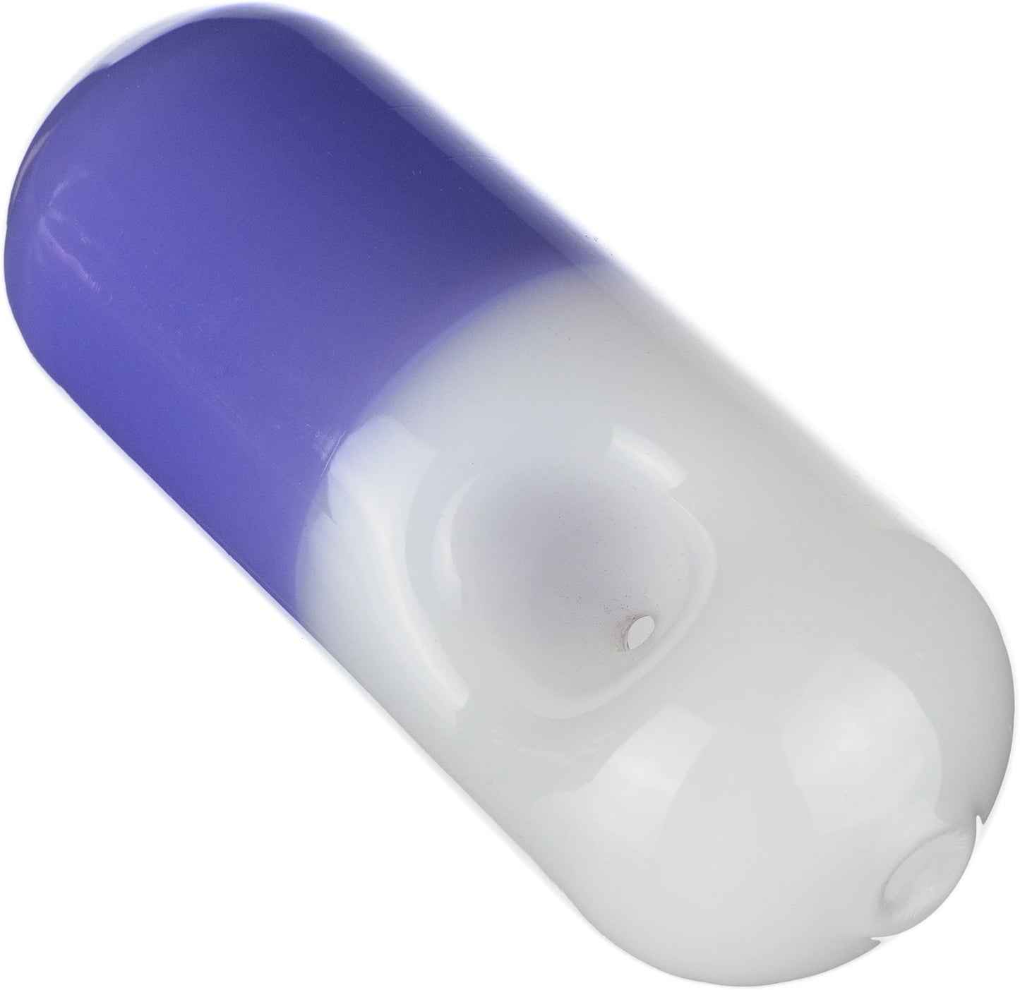 Capsule Shape Glass Smoking Pipe - Greenhut - NZ