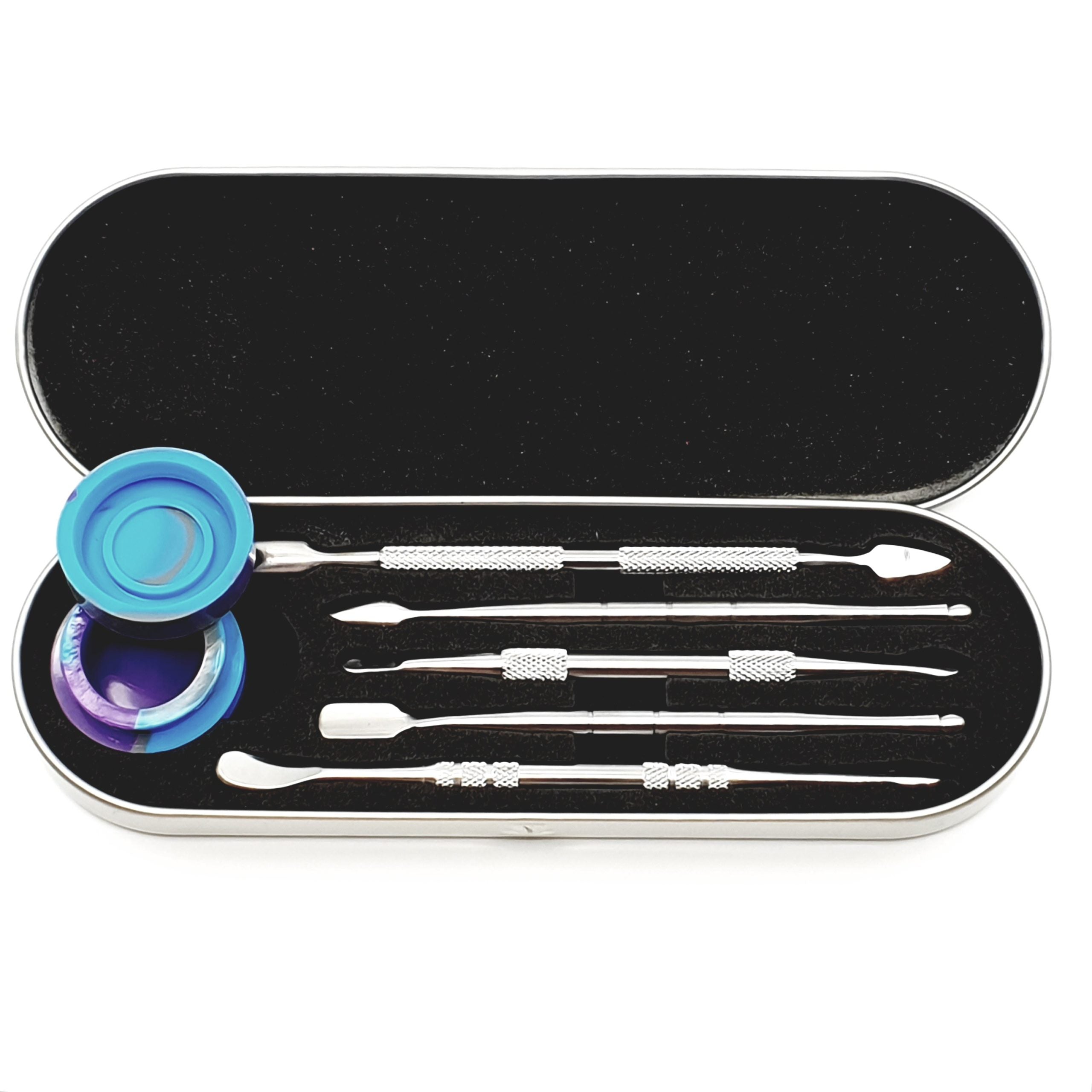 6 Piece Dabber Tool Set with Hard Case and Container - Greenhut - NZ