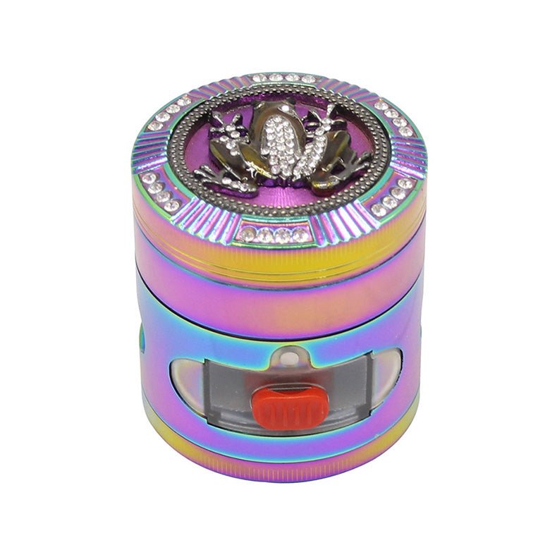 Diamond Frog Colored Metal Aluminium Grinder with Storage - Greenhut