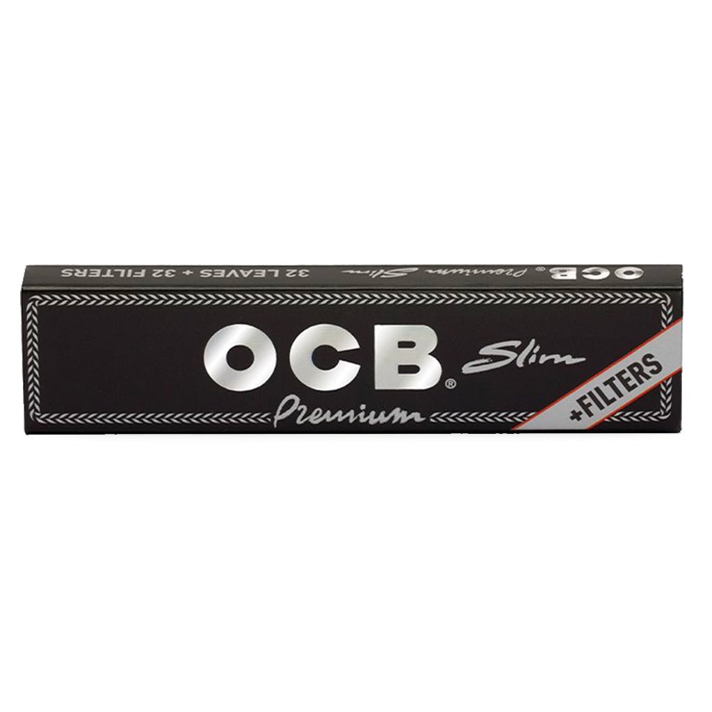 OCB Black King Size Slim with Filters - Greenhut - NZ