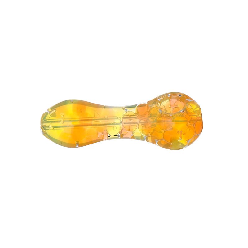 Light Orange Solid Glass Smoking Pipe - Greenhut - NZ