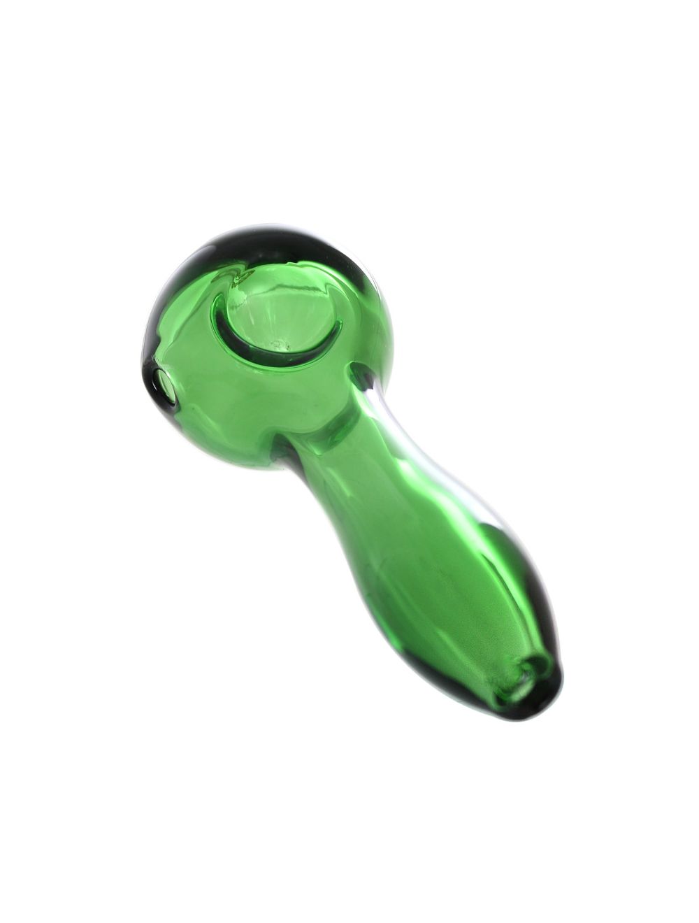 Colored Glass Spoon Smoking Pipe - Greenhut - NZ