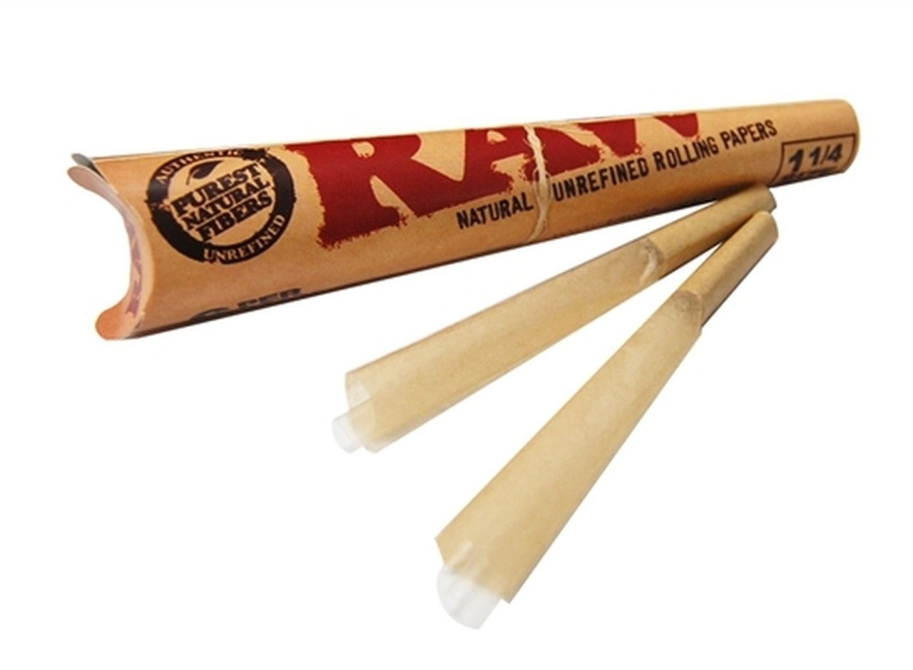 Raw Classic 1 1/4 Pre Rolled Cones 6pk - Greenhut - NZ