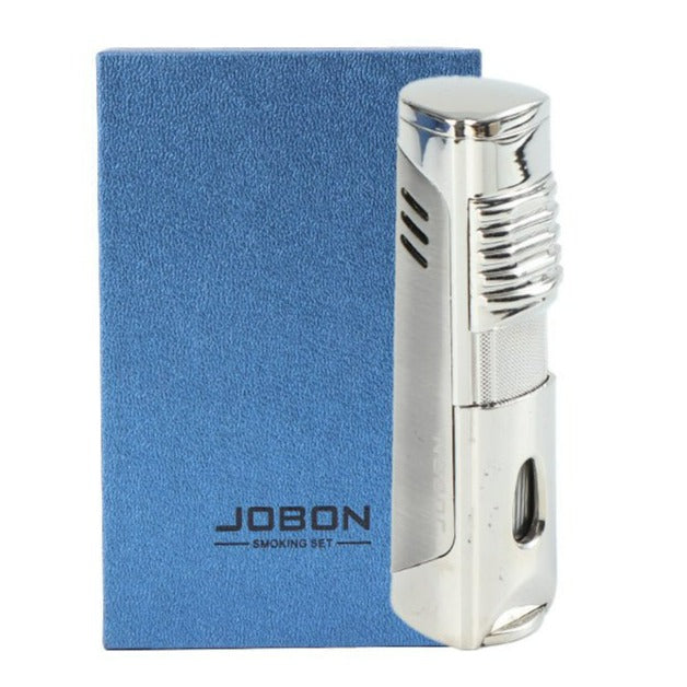 Jobon Single Jet Flame Lighter & Cigar Puncher - Greenhut - NZ