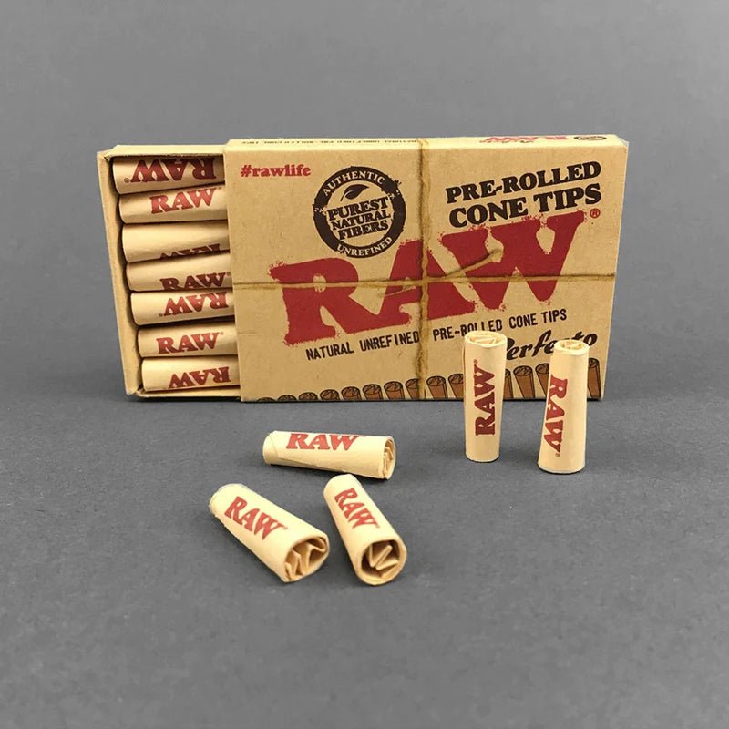 Raw Perfecto Pre-Rolled Cone Tips 21pk - Greenhut - NZ