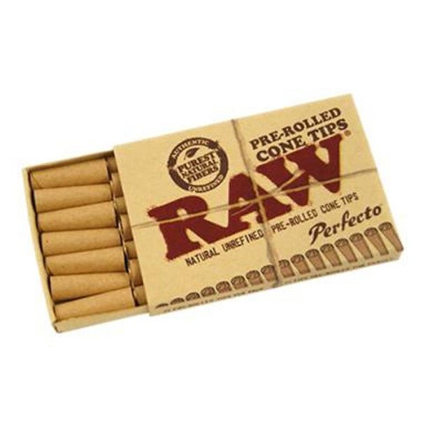 Raw Perfecto Pre-Rolled Cone Tips 21pk - Greenhut - NZ
