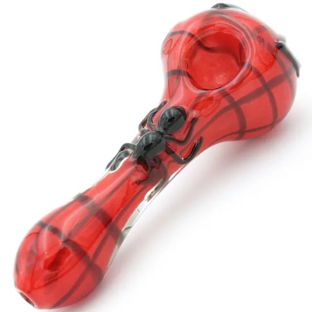Dark Color Spider Face Glass Smoking Pipe - Greenhut - NZ