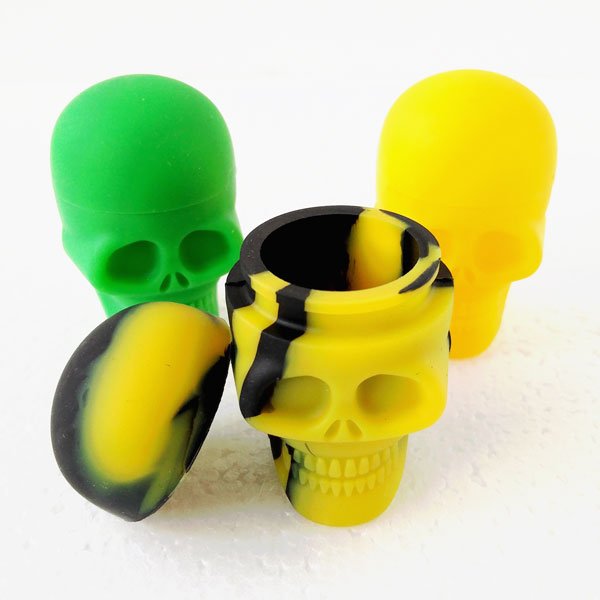 Skull Shape Silicon Container 15ml - Greenhut - NZ