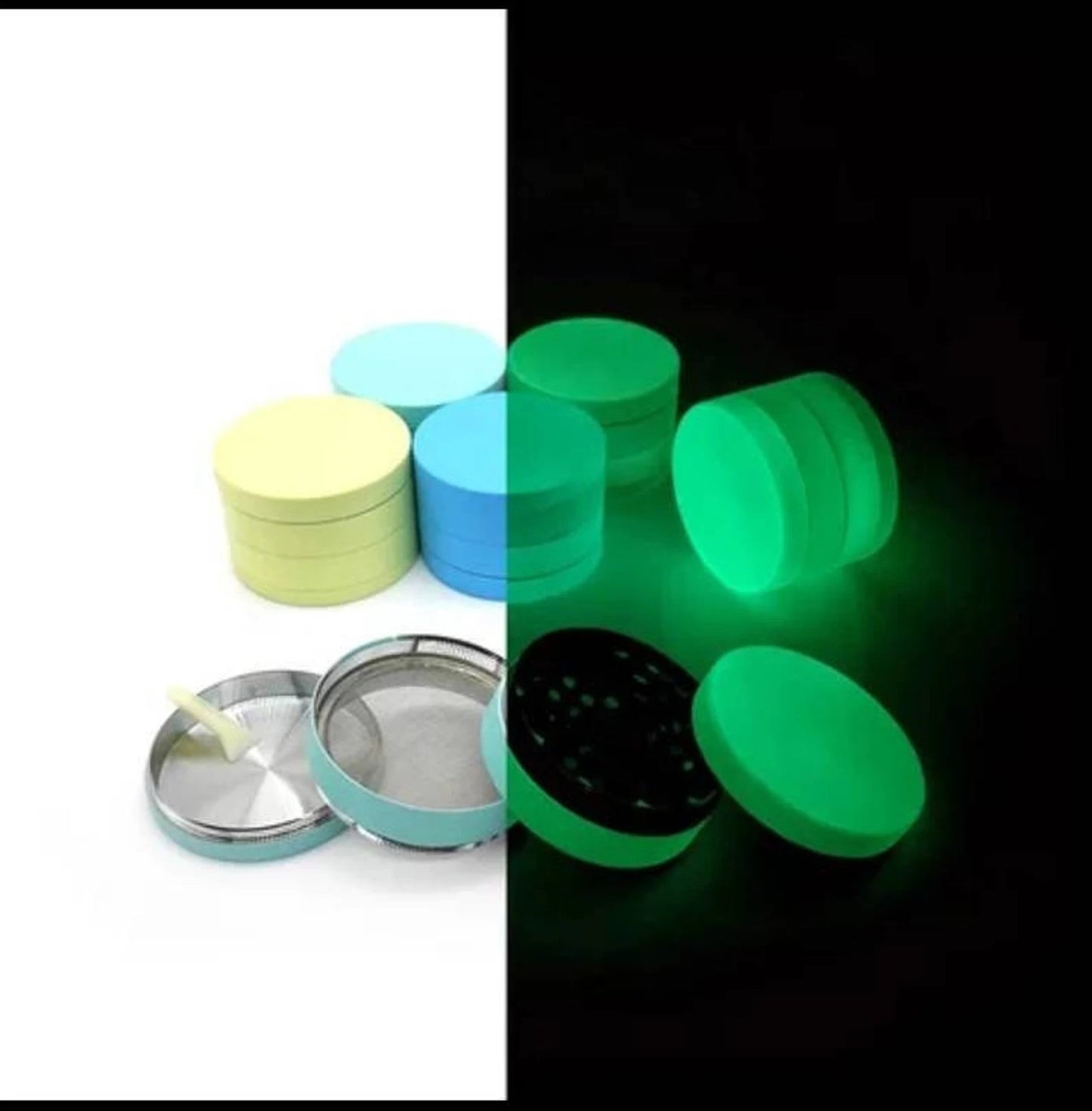 Luminous G1 Zinc Alloy Glow in Dark | Weed Grinder | Greenhut Nz