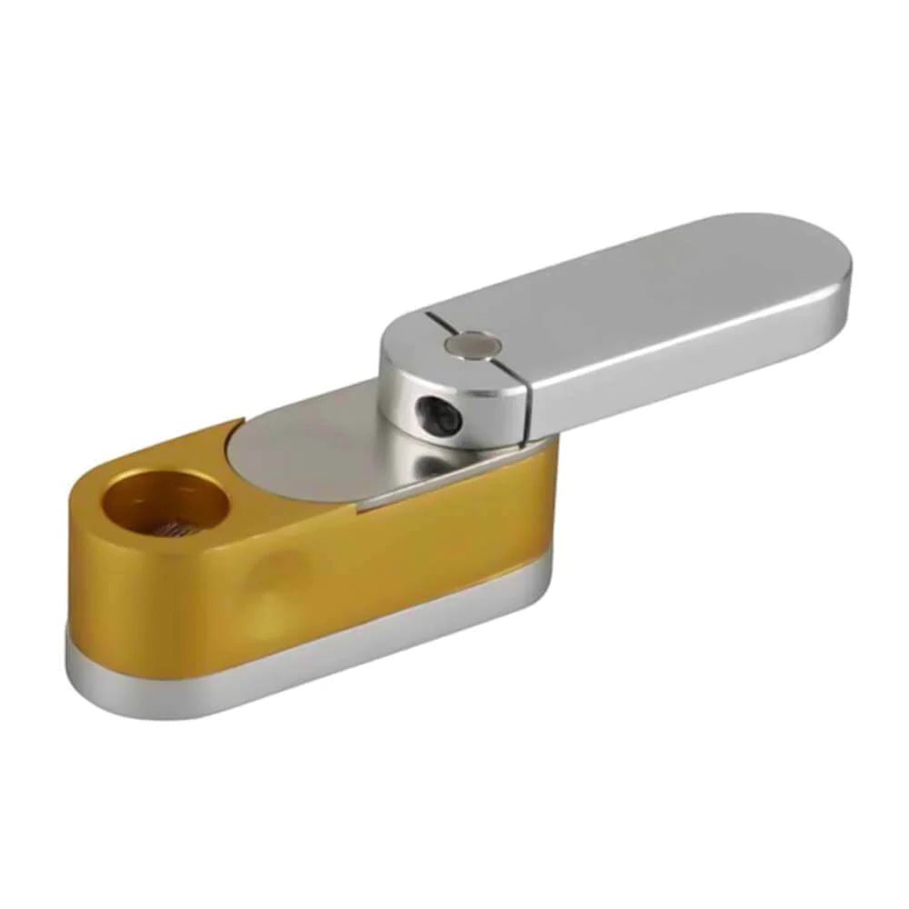 Premium Metal Folding Smoking Pipe - Greenhut - NZ