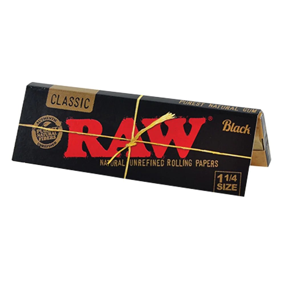 RAW Classic Black 1 1/4 Papers - Greenhut - NZ