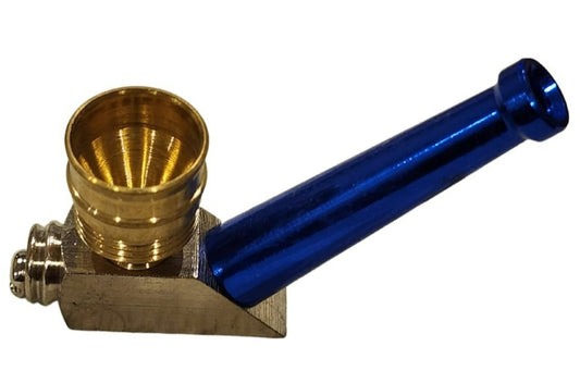 Metal Smoking Pipe with Stand 9cm